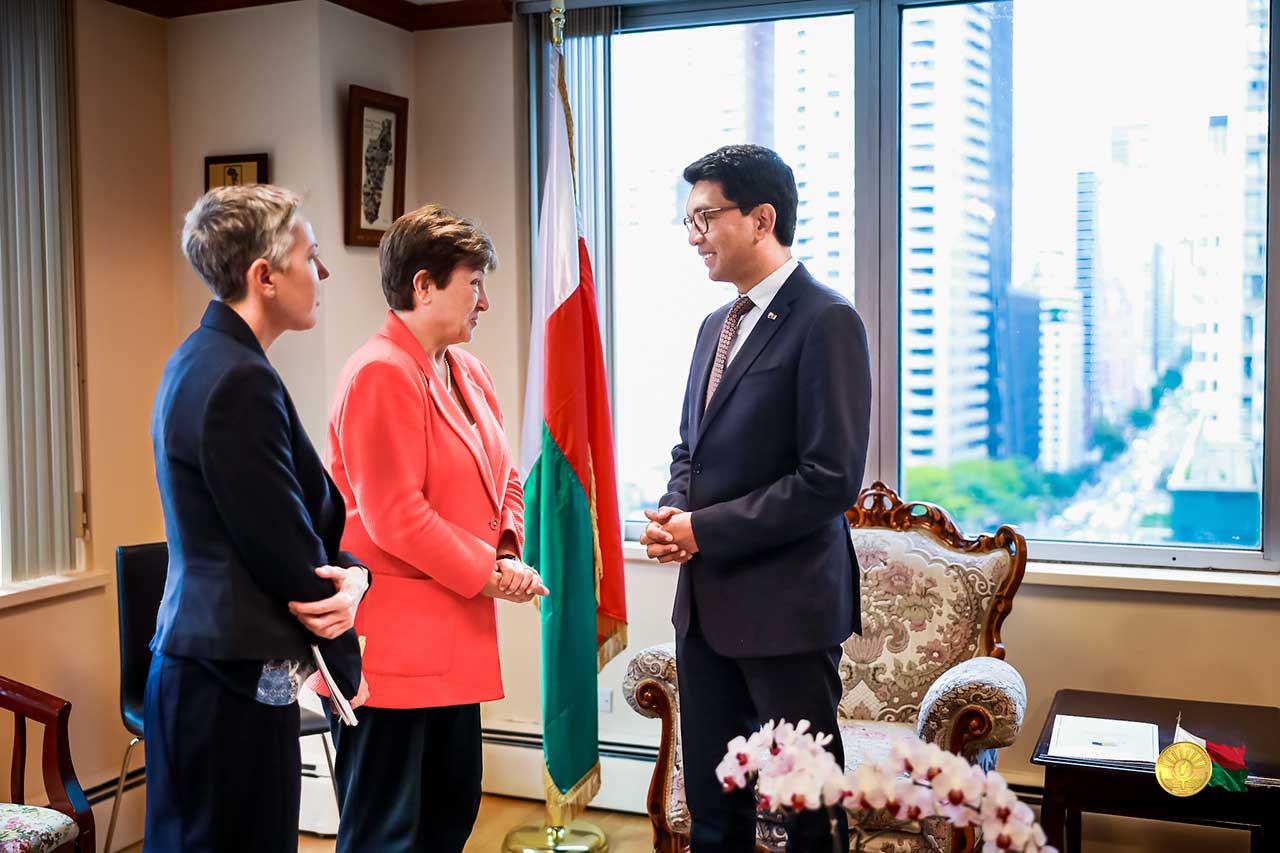 NEW-YORK Le président de la République Andry Rajoelina rencontre la ...