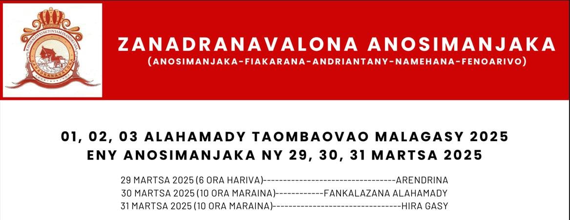 ZANADRANAVALONA ANOSIMANJAKA Nankalaza ny Alahamady faha-464 teny ...